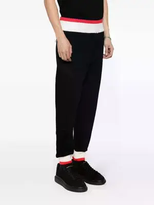 Alexander McQueen Logo-print Strap Cotton Track Pants