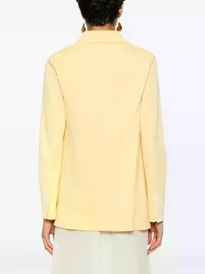 CIRCOLO 1901 Double-breasted Textured Cotton-blend Blazer