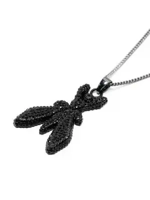 Patrizia Pepe Rhinestone Embellished Fly Pendant Necklace