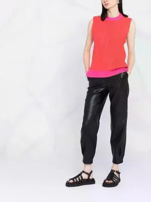 GANNI Embellished Wool-blend Vest