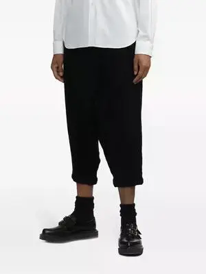 Comme Des Garçons Drop-crotch Cropped Trousers