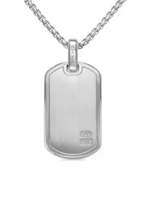 David Yurman Sterling Pyramid Tag