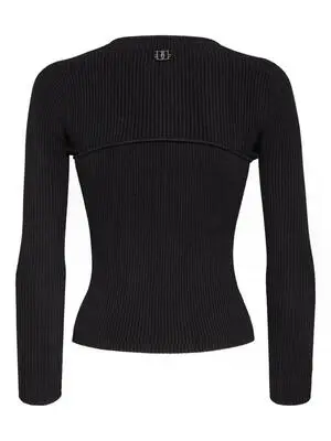 Dsquared2 Cut-out Ribbed-knit Top