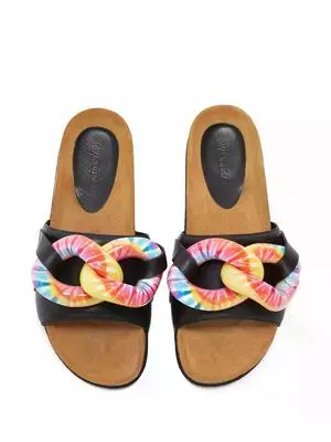 JW Anderson Chain Slip-on Slides - Black