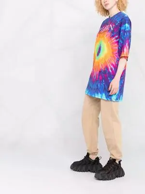 Philipp Plein Tie-dye Print T-shirt Dress