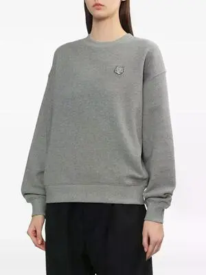 Maison Kitsuné Bold Fox Head-patch Sweatshirt - Grey