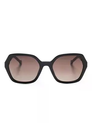 Carolina Herrera Geometric-frame Sunglasses - Black