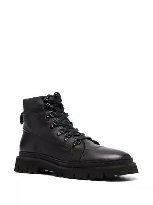 BALDININI Lace-up Leather Ankle Boots