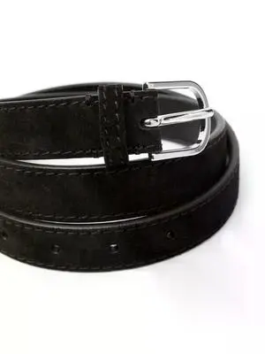 TOTEME Logo-engraved Suede Belt