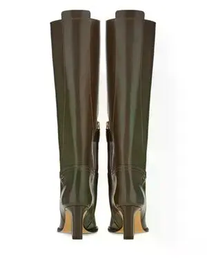 FERRAGAMO Vara Chain Knee-high Boots