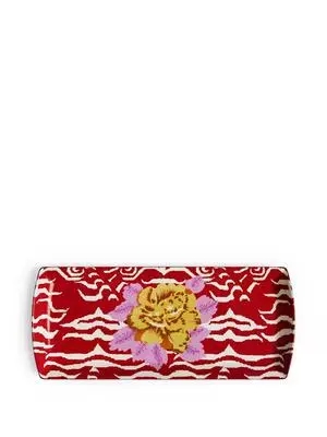 LISA CORTI Printed Platter - Red