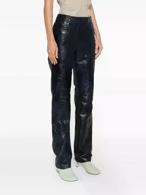 Remain Birger Christensen Slim-fit Leather Trousers