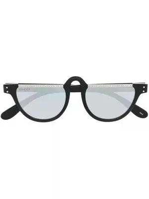 Gucci Crystal-embellished Sunglasses - Black