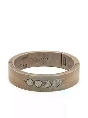 PARTS OF FOUR Sterling And Diamond Band Bracelet