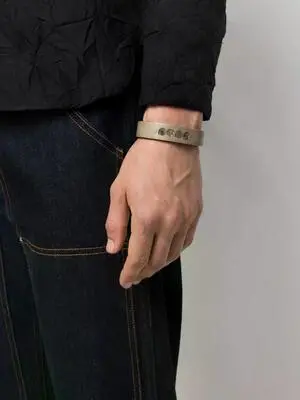 PARTS OF FOUR Sterling And Diamond Band Bracelet