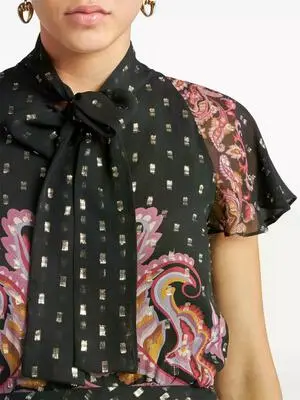 Etro Silk Fil-coupé Dress