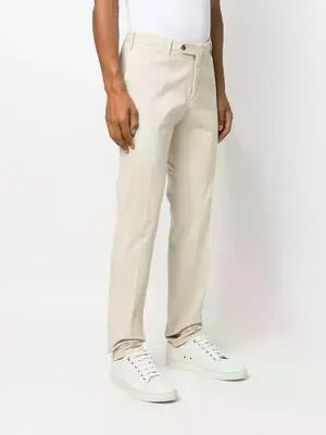 PT TORINO Straight-leg Chino Trousers - Neutrals