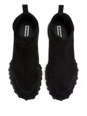 JIL SANDER Moon Leather Slip-on Sneakers