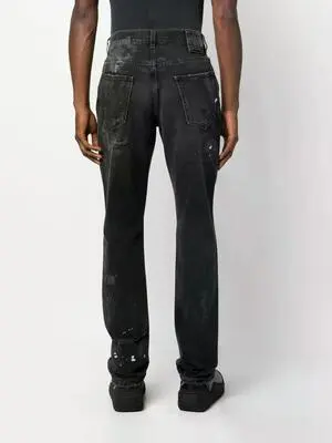 032C Distressed-finish Painter's Jeans
