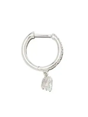 ANITA KO 18kt White Gold Diamond Hoop Earring - Silver