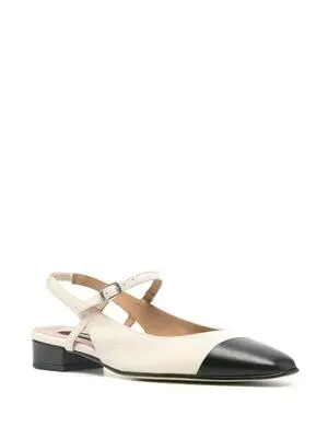 CAREL Oceano Slingback Toe Ballet Sandals - Neutrals