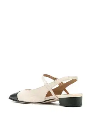 CAREL Oceano Slingback Toe Ballet Sandals - Neutrals