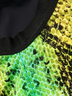 NOIRE SWIMWEAR Snake-print One-piece Swimsuit