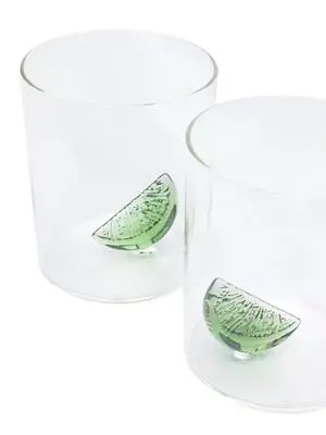 MAISON BALZAC Lime-cut Embellished Glass