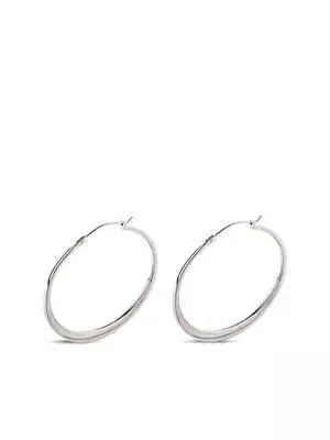 DINNY HALL Signature Hoop Earrings - Silver
