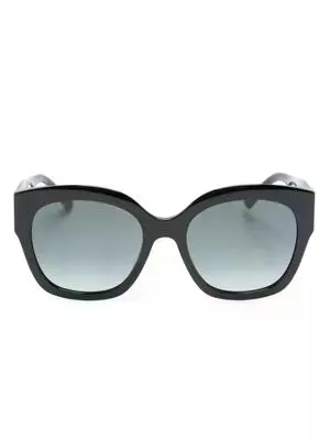 JIMMY CHOO Leela Square-frame Sunglasses - Black