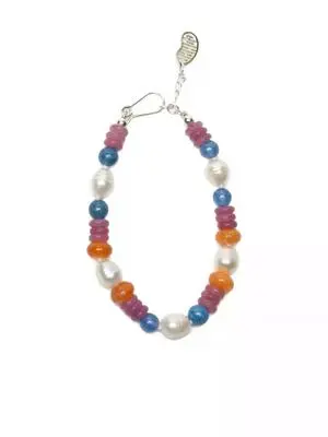 GOHAR WORLD Pearl-embellished Bracelet - Silver