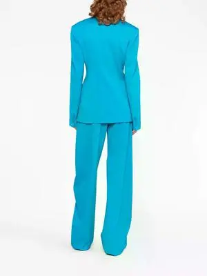 Attico Single-breasted Virgin Wool Blazer