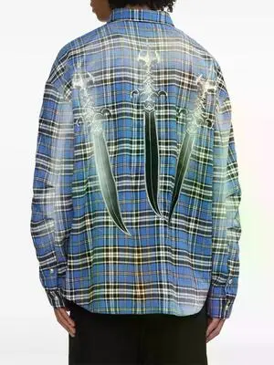 THUG CLUB Check-pattern Shirt