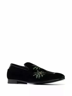 Philipp Plein Palm Embroidered Loafers