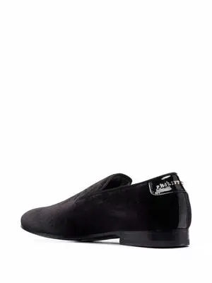 Philipp Plein Palm Embroidered Loafers