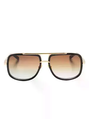 Dita Mach-one Aviator Sunglasses - Black