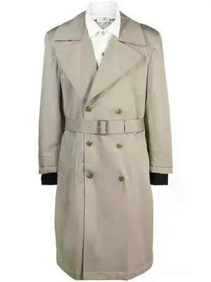 MAISON MARGIELA Belted Double-breasted Coat