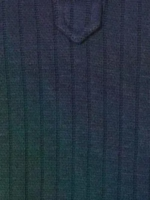 Brunello Cucinelli Ribbed-knit Polo Shirt