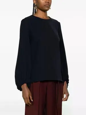 P.a.r.o.s.h Bishop Sleeve Round-neck Blouse