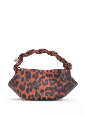 GANNI Leopard-print Mini Bag - Red