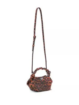 GANNI Leopard-print Mini Bag - Red