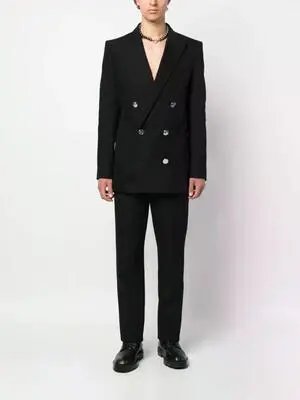 Balmain Double-breasted Cotton Blazer