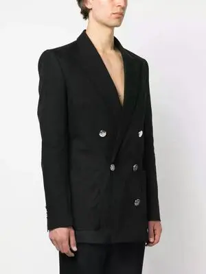 Balmain Double-breasted Cotton Blazer