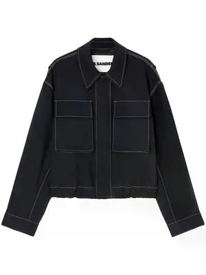 JIL SANDER Concealed Fastening Shirt Jacket