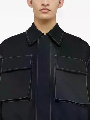 JIL SANDER Concealed Fastening Shirt Jacket