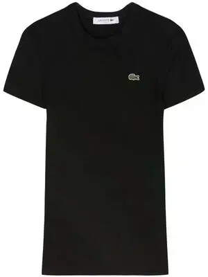 Lacoste Appliqué-logo Cotton T-shirt - Black