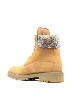 Philipp Plein The Hunter Crystal Embellished Ankle Boots