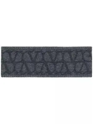 Valentino Garavani Toile Iconographe Knitted Headband - Grey