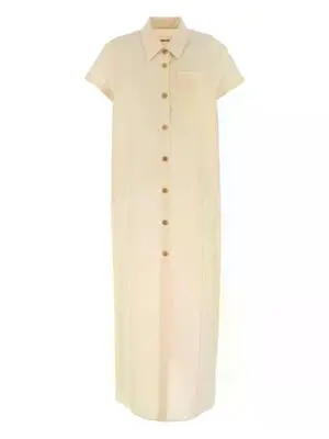 Khaite Midi Shirt Dress - Neutrals