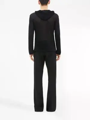 COURREGES Graphic-print Mesh Hoodie
